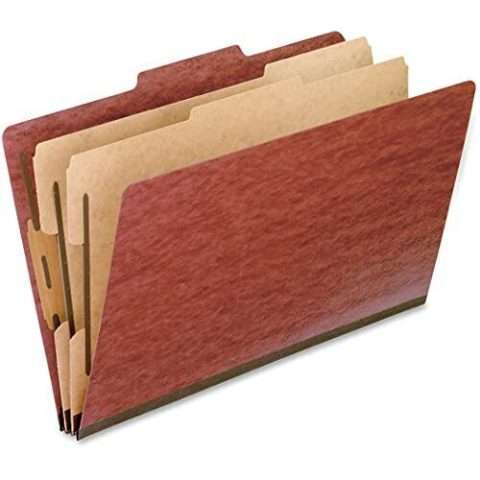 Red Pressboard Classification Folder Pack Of 10 | Stationery and Toy World